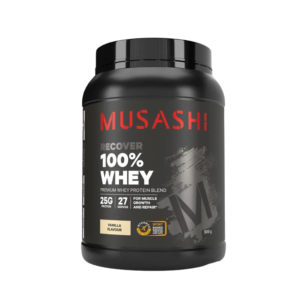 Musashi 100% Whey Protein Powder Vanilla (900g) – 360activ
