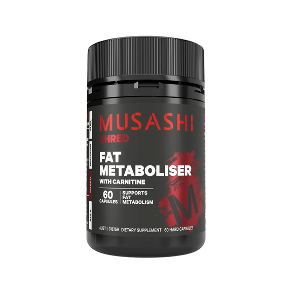 Musashi Fat Metaboliser with Carnitine (60 Caps) – 360activ